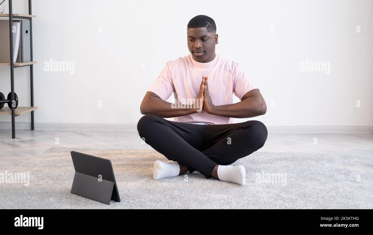 Calm black man hi-res stock photography and images - Alamy