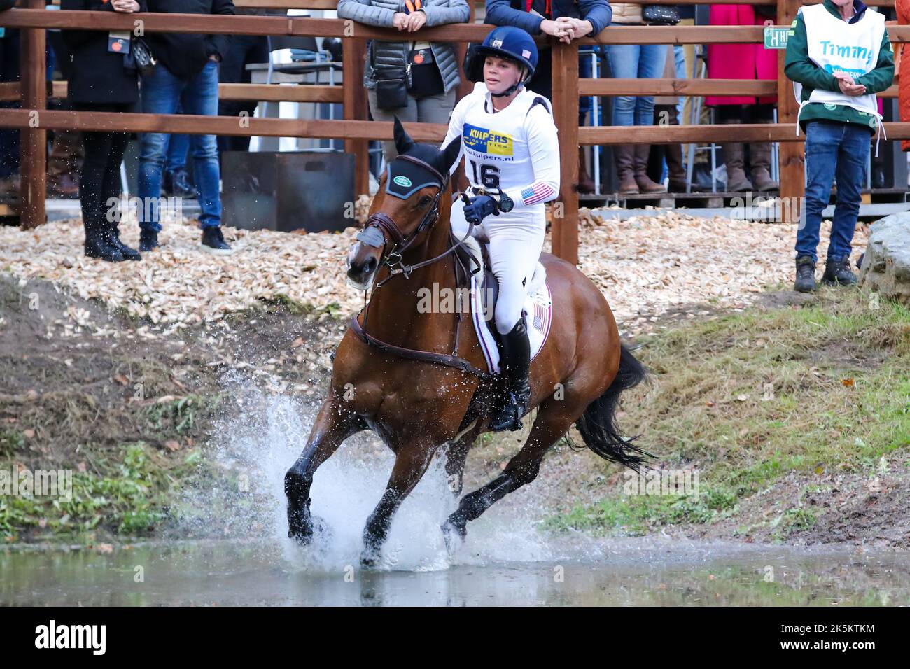ENSCHEDE, NETHERLANDS - OCTOBER 8: Alyssa Philips with Oskar during the ...