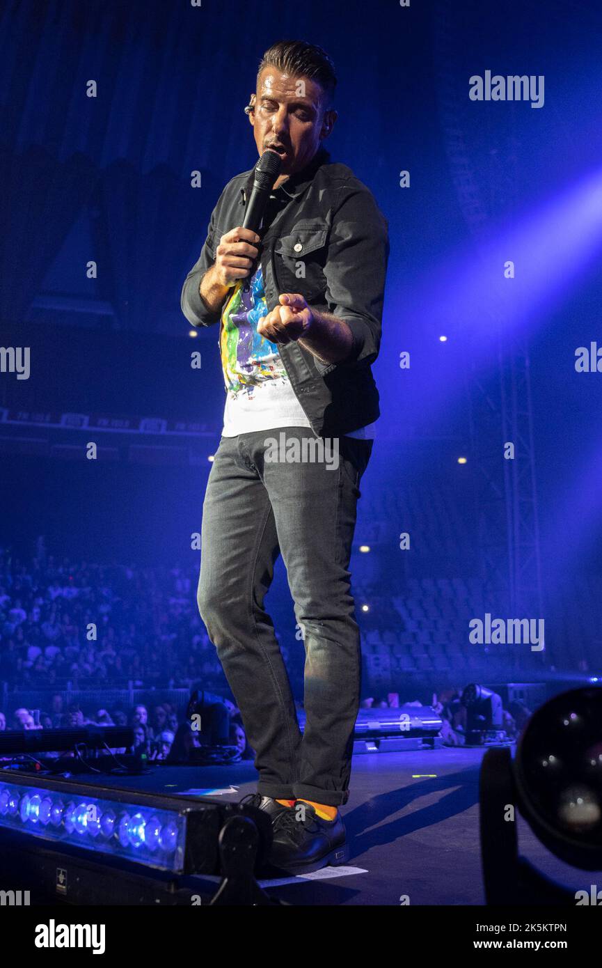 October 8, 2022, Italy: Concert of italian singer Francesco Gabbani at ...