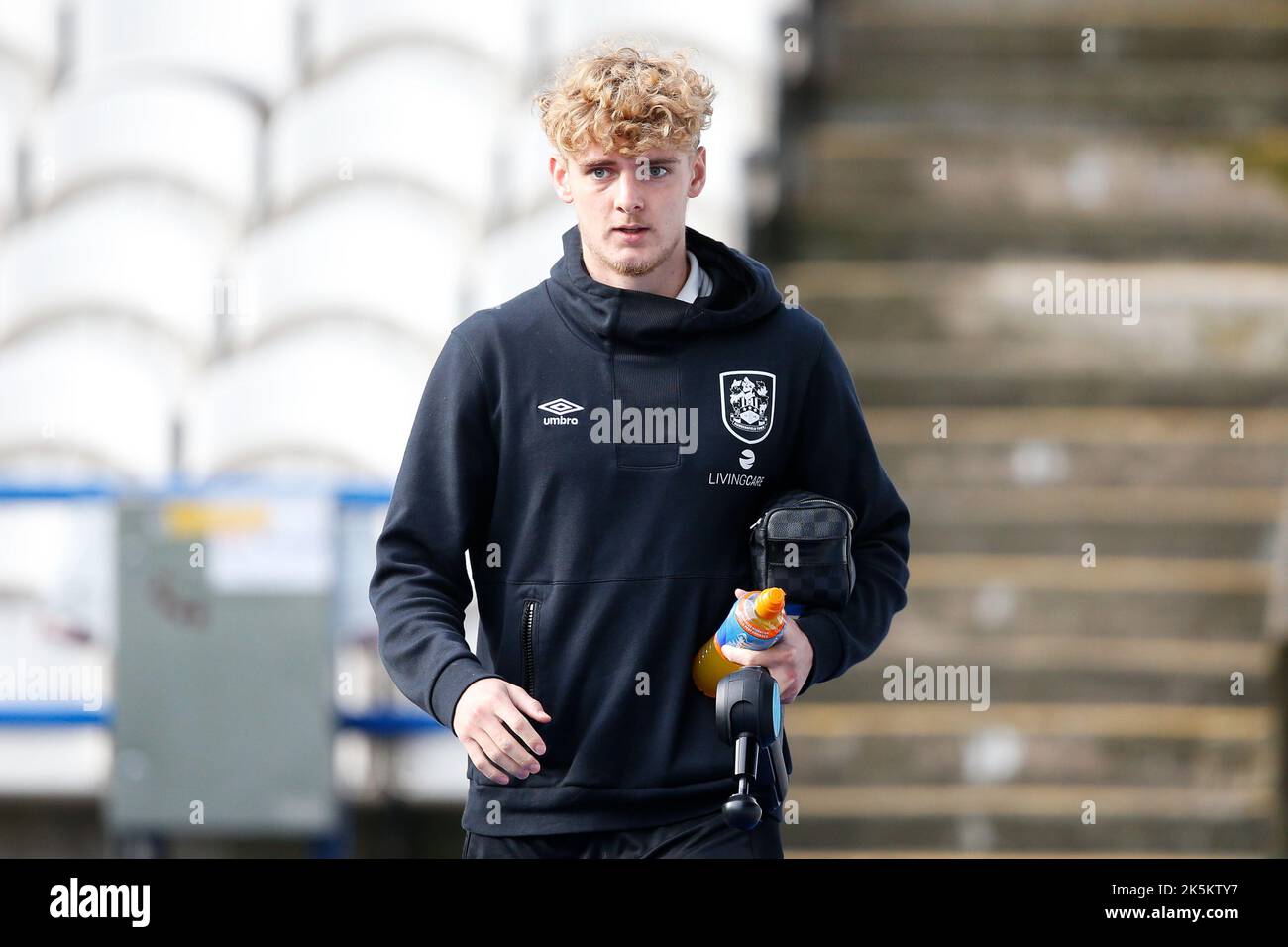 Jack Rudoni #22 of Huddersfield Town arrives for the Sky Bet ...