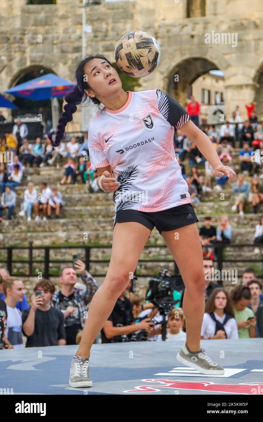 Caitlyn Schrepfer from the USA is the winner of the world finals of the ...