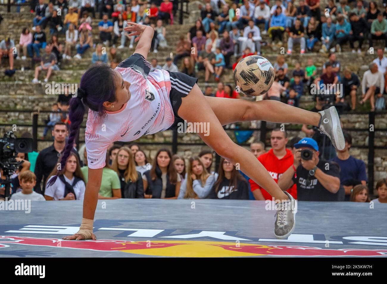 Caitlyn Schrepfer from the USA is the winner of the world finals of the ...