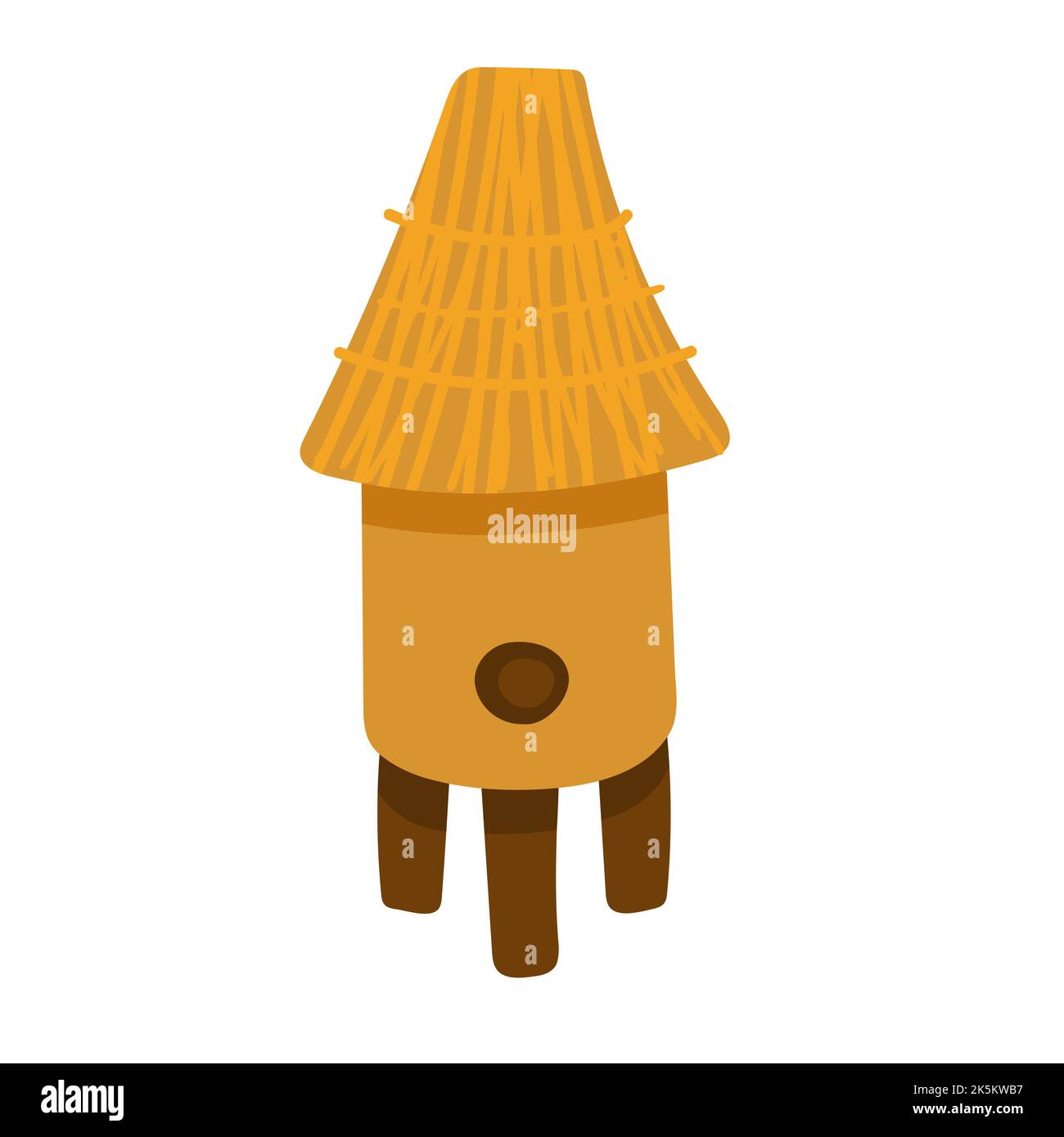 Yellow bee hive on a white background. Bee hive isolate. Stock Vector ...