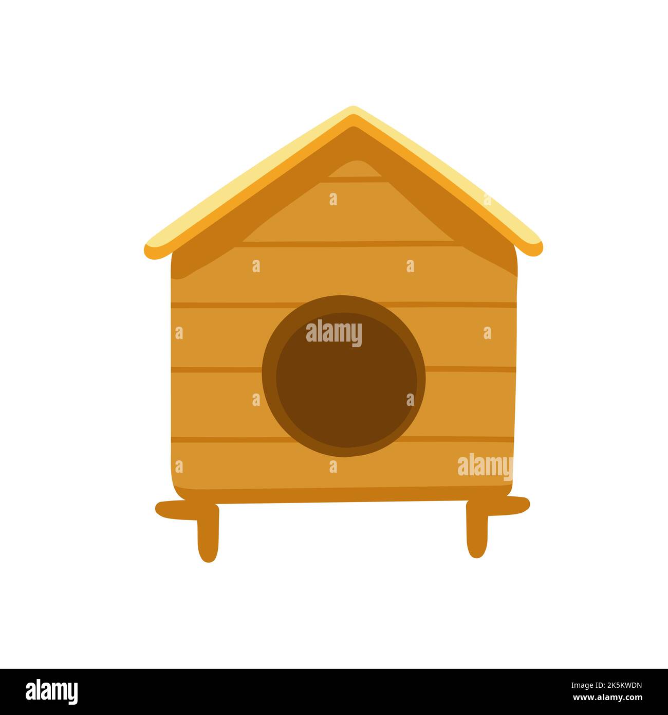 Yellow bee hive on a white background. Bee hive isolate. Stock Vector ...