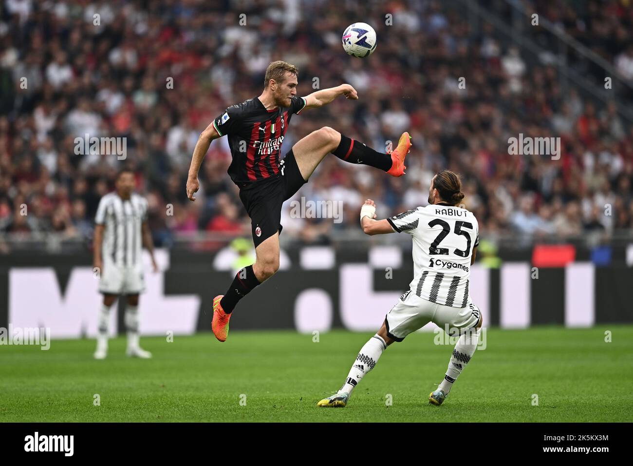 Tommaso Pobega (Milan)Adrien Rabiot (Juventus) during the "Serie A ...