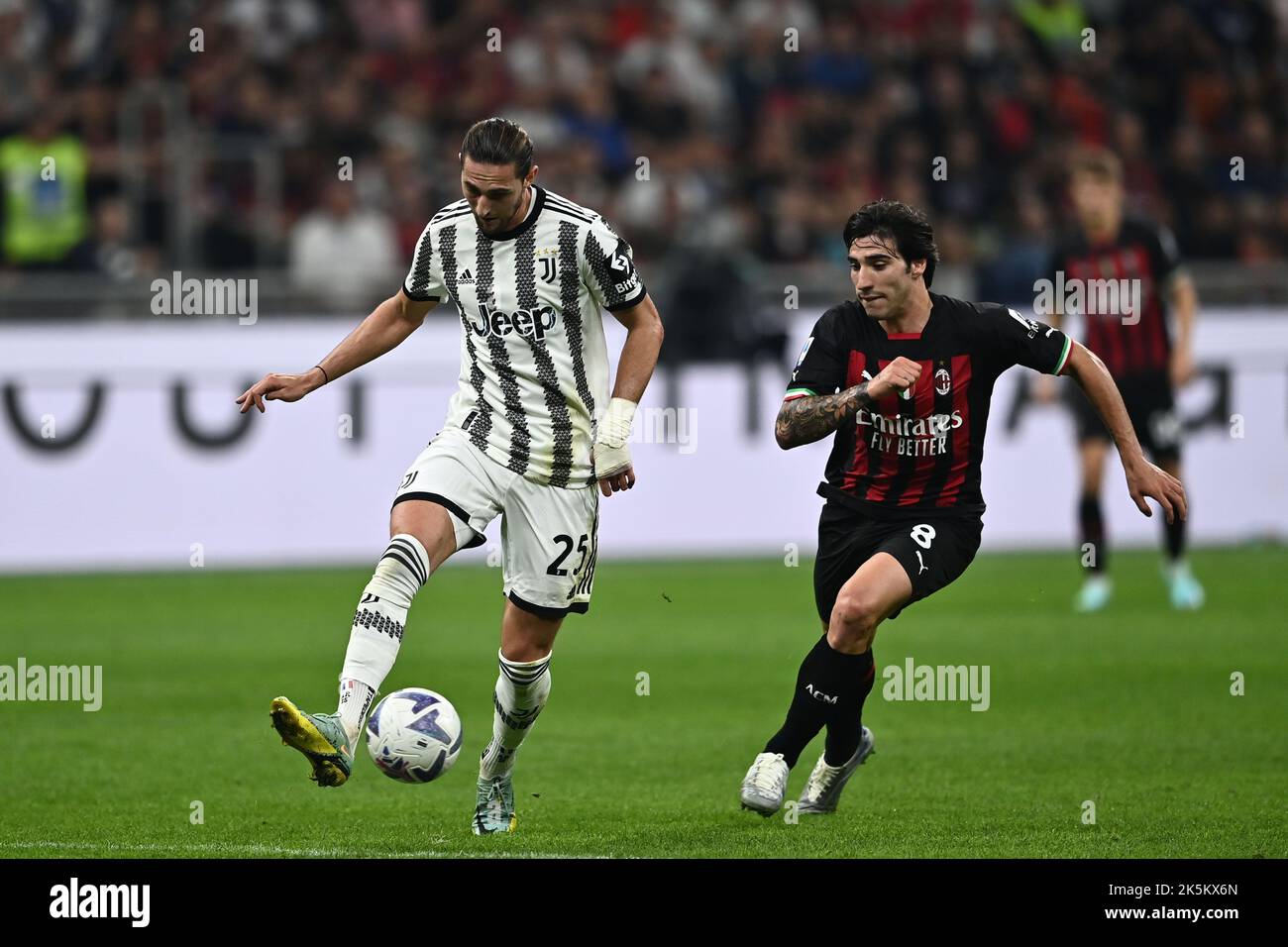 Adrien Rabiot (Juventus)Sandro Tonali (Milan) during the "Serie A ...