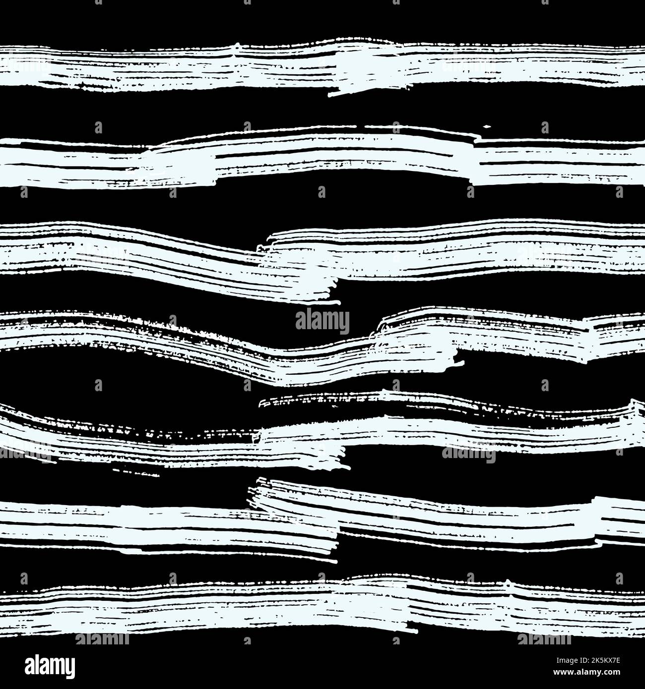 Watercolor handdrawn rough stripes vector seamless pattern. Elegant ...