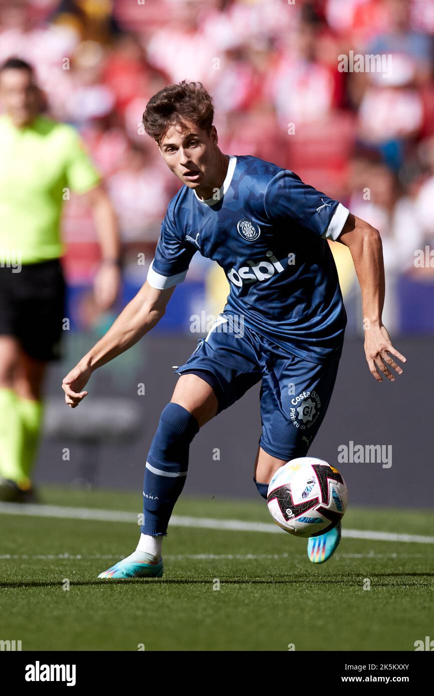 MADRID, SPAIN - OCTOBER 08: Rodrigo Riquelme of Girona FC in action ...