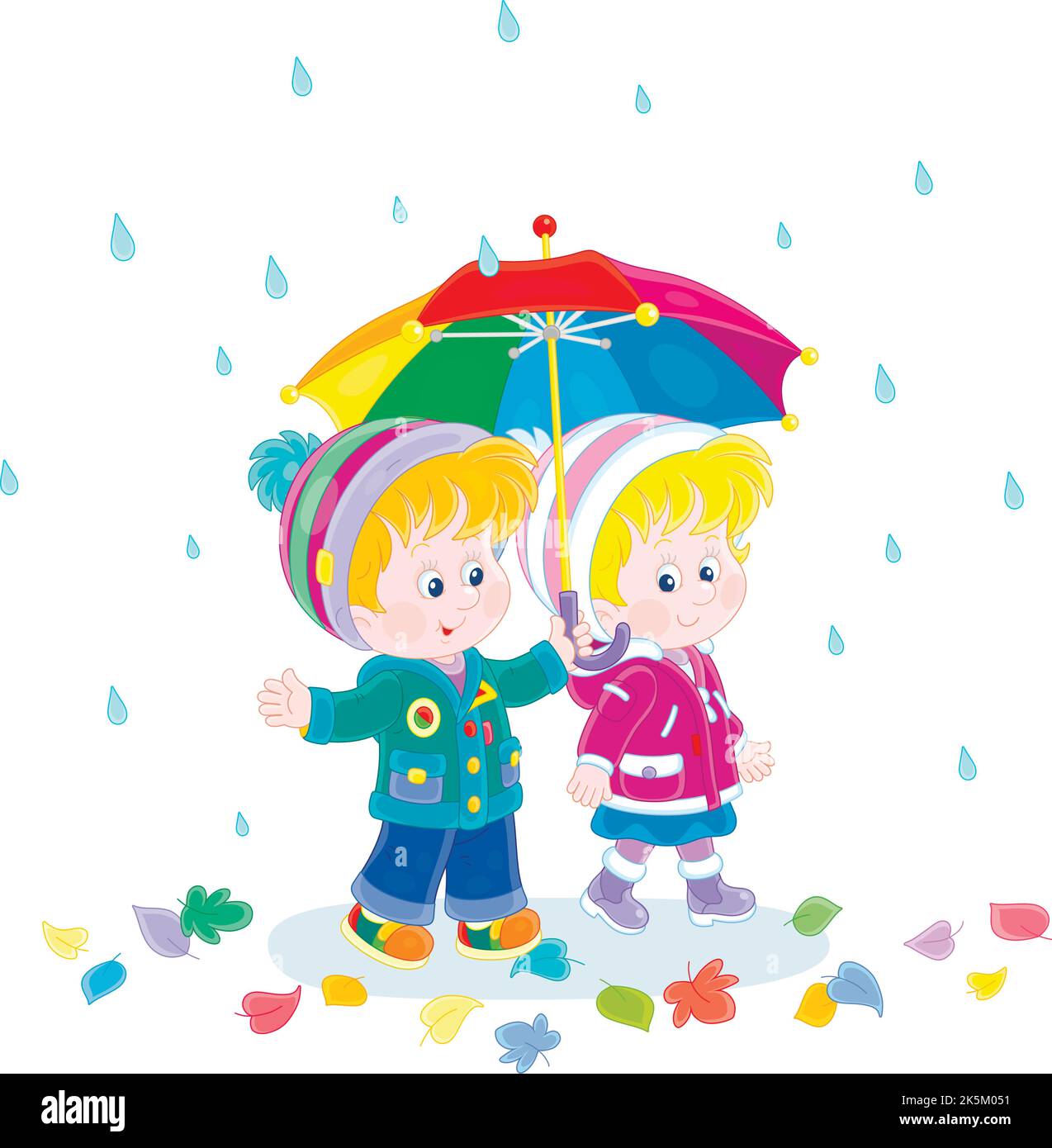 Hiding under leaf Stock Vector Images - Alamy
