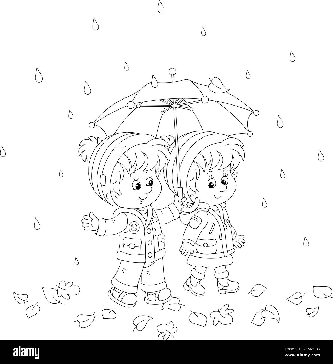 Rainy Weather Clip Art Black And White