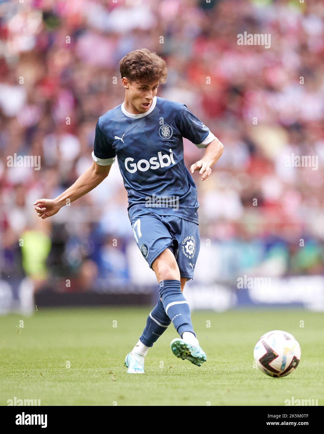 MADRID, SPAIN - OCTOBER 08: Rodrigo Riquelme of Girona FC in action ...