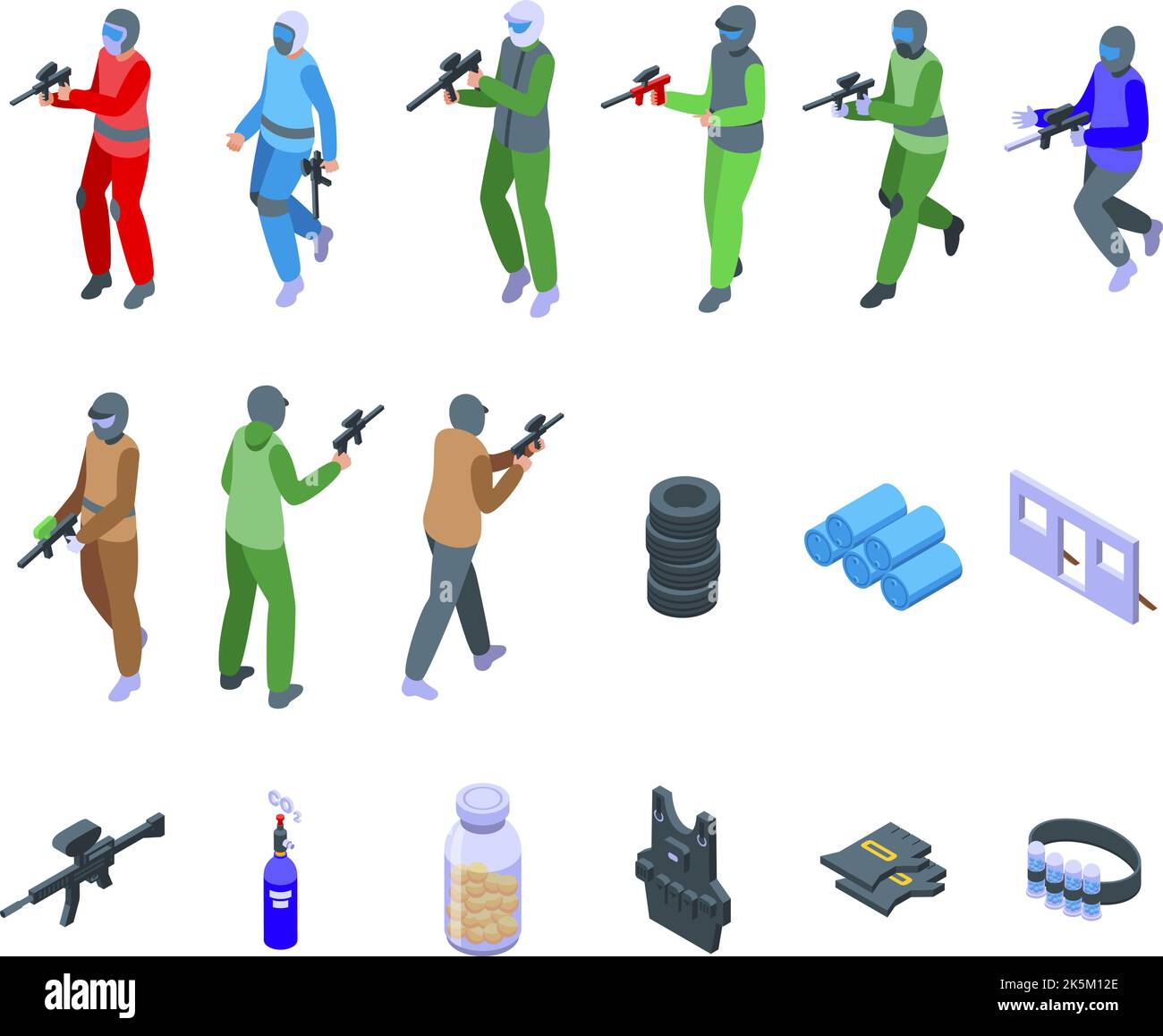 Paintball game arena player Cut Out Stock Images & Pictures - Alamy