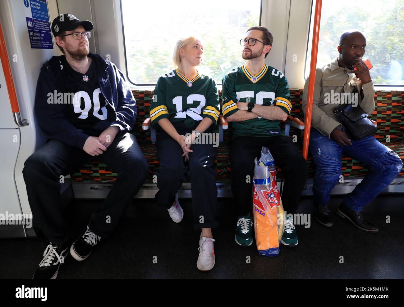 Fans arrive for the NFL International match at Tottenham Hotspur ...