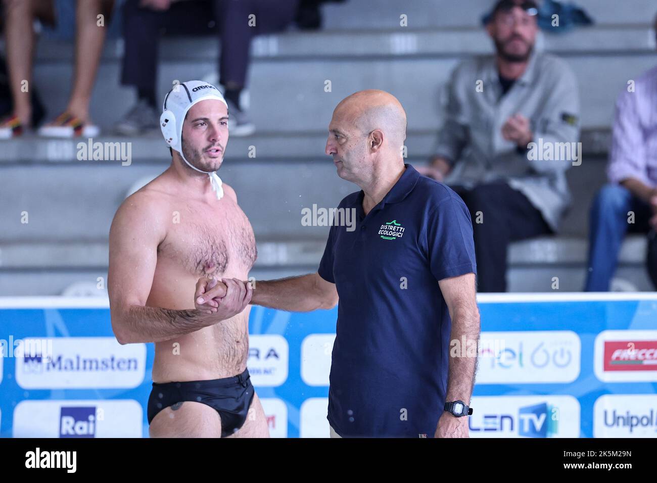 Polo Acquatico Frecciarossa, Roma, Italy, October 09, 2022, head coach ...