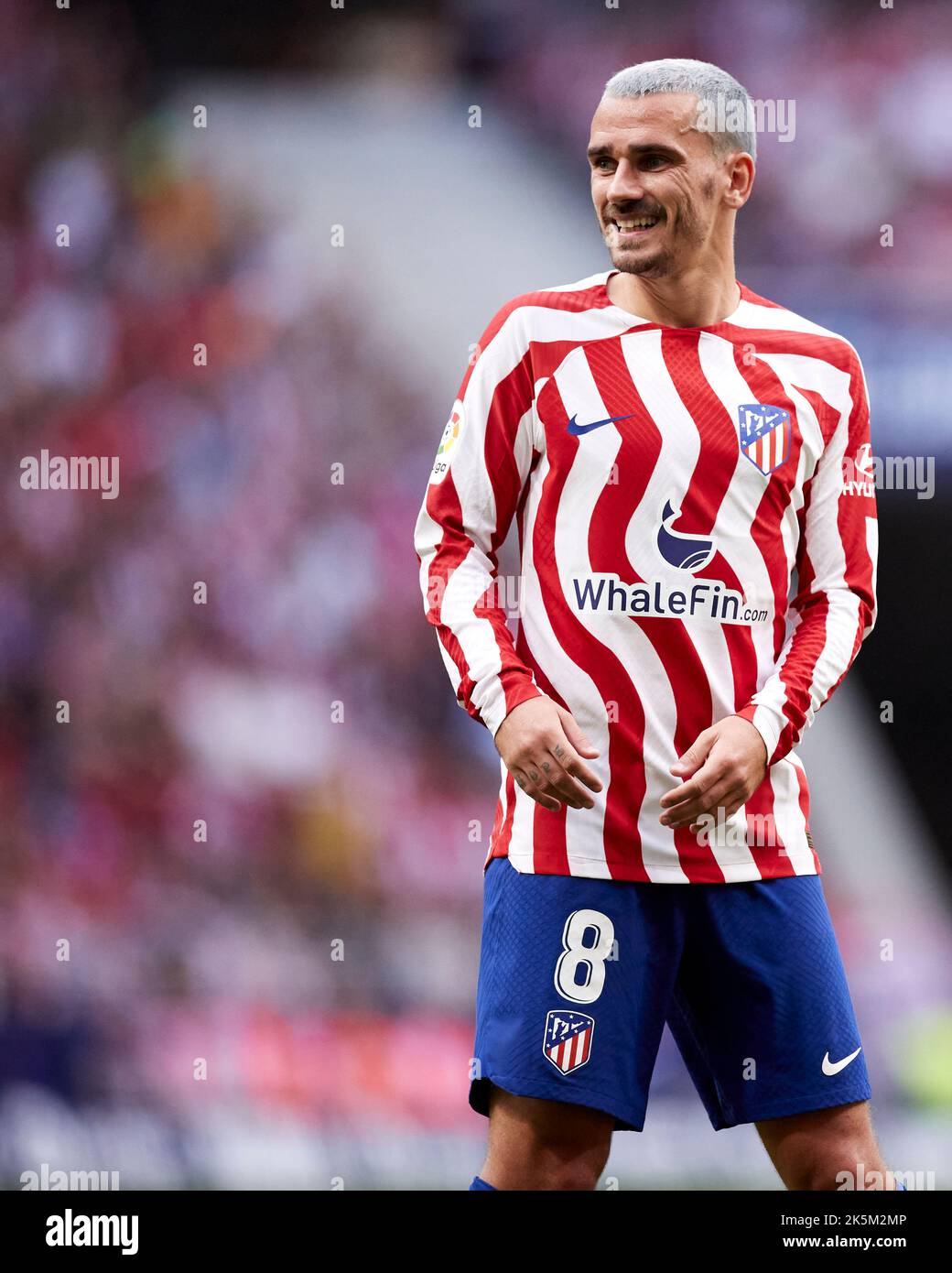MADRID, SPAIN - OCTOBER 08: Antoine Griezmann of Atletico de Madrid ...