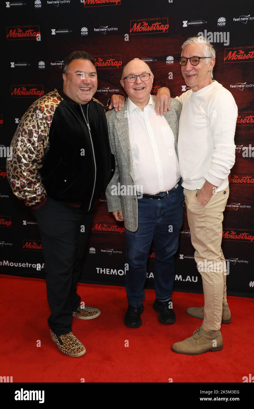 Sydney, Australia. 9th October 2022. Trevor Ashley (L) and Marc Kuzma ...