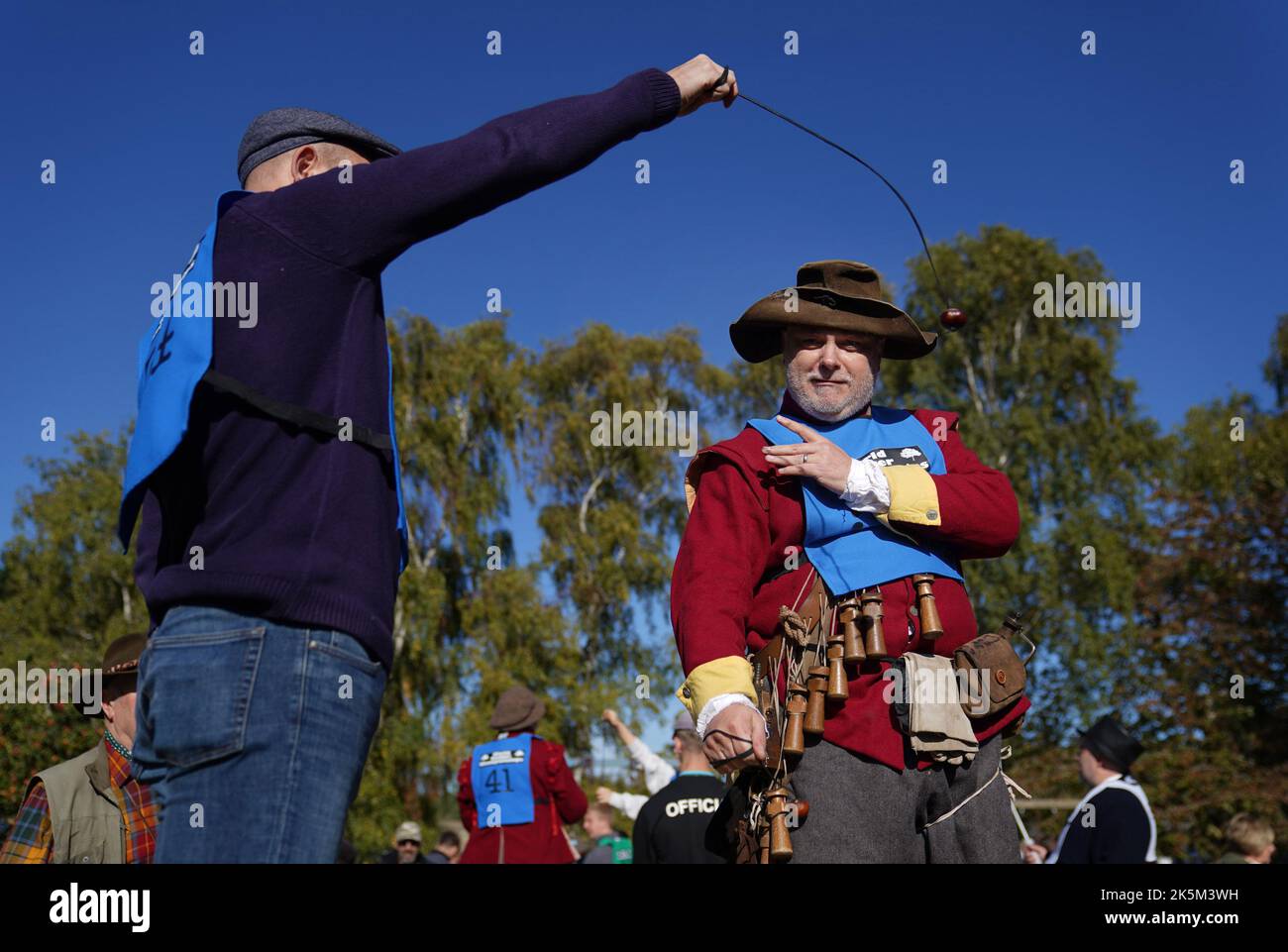 James Haggerty (right) takes part in the annual World Conker ...
