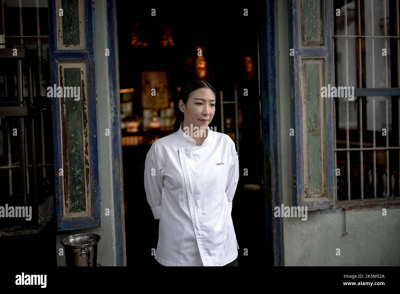 Chef owner Pichaya Soontornyanakij (Chef Pam) at Potong restaurant in ...