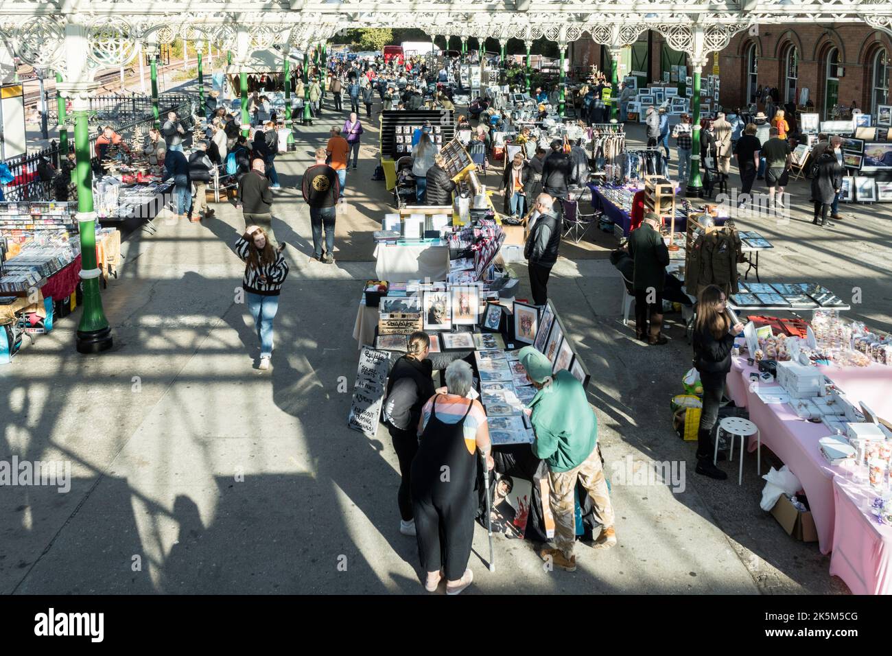 Tynemouth station market, North Tyneside, England, UK Stock Photo - Alamy