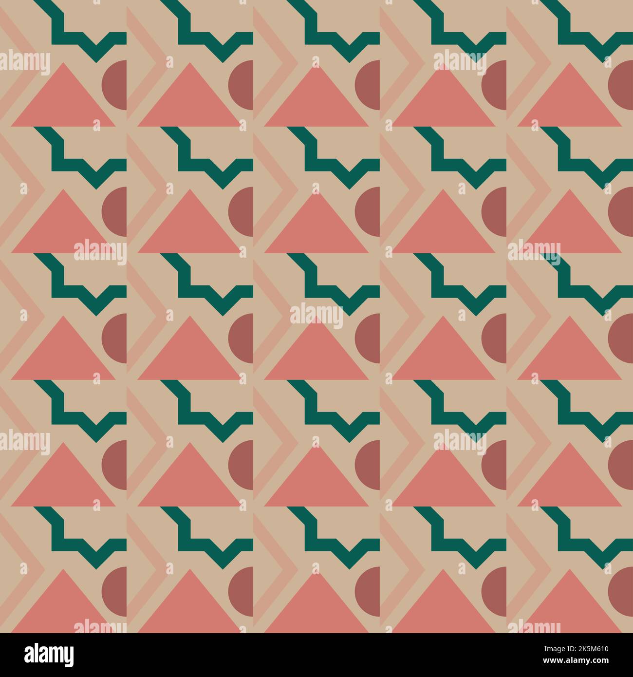 pink geometrical seamless triangle shape design Stock Photo - Alamy