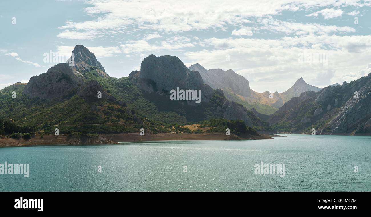 panoramic view of the gilbo peak and its nearby mountains located on ...