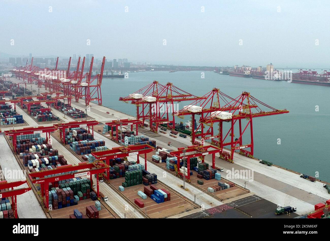 RIZHAO, CHINA - OCTOBER 9, 2022 - A view of the open fully automated ...