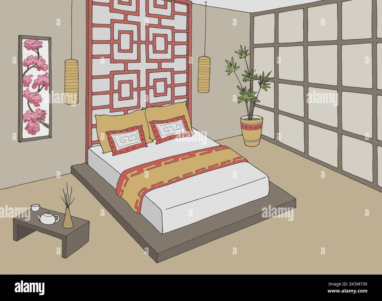 Furniture interior home design Stock Vector Images - Alamy