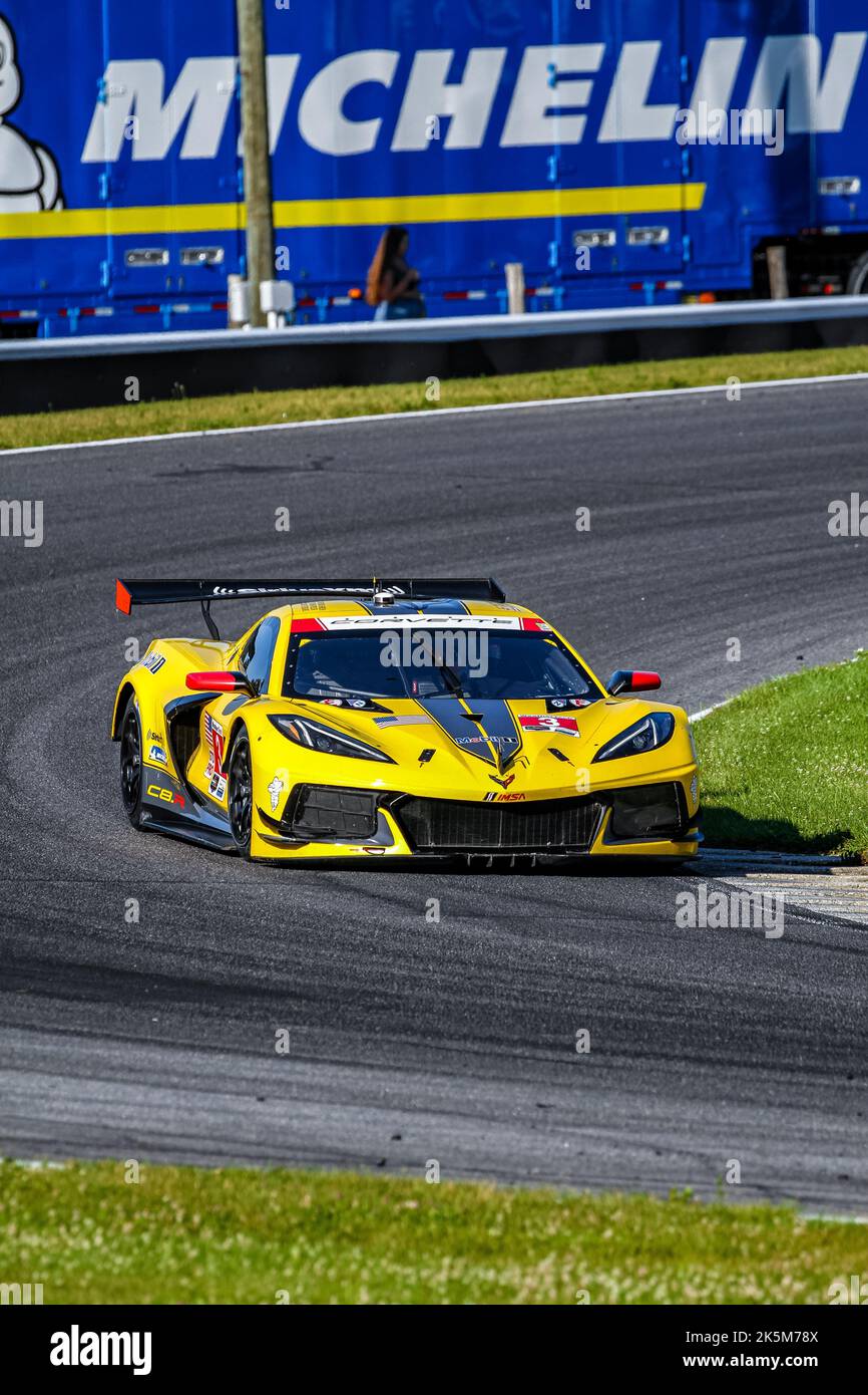 The Chevrolet Corvette C8.R at the 2022 Northeast Grand Prix IMSA Stock ...