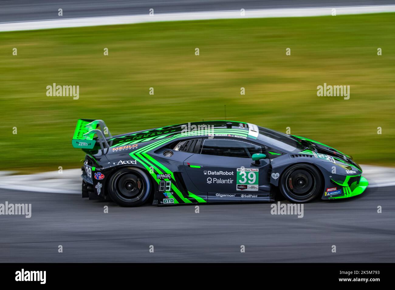 The Lamborghini Huracan GT3 Evo at 2022 Northeast Grand Prix at Lime ...