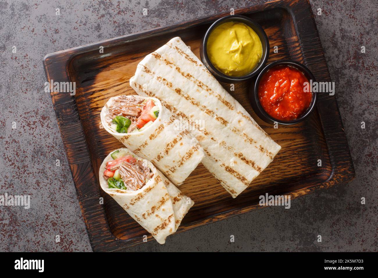 Shawarma closeup hi-res stock photography and images - Alamy