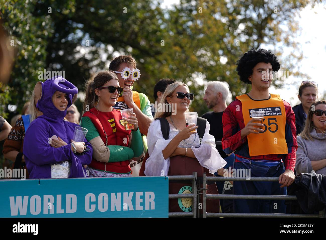 People watch the annual World Conker Championships at the Shuckburgh ...