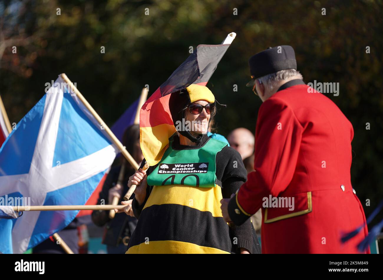 Stephanie Withall before the start of the annual World Conker ...