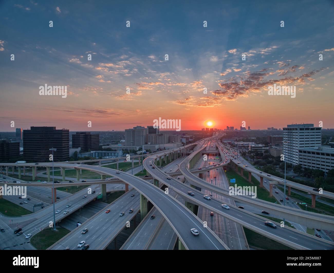 Dallas high five interchange hi-res stock photography and images - Alamy