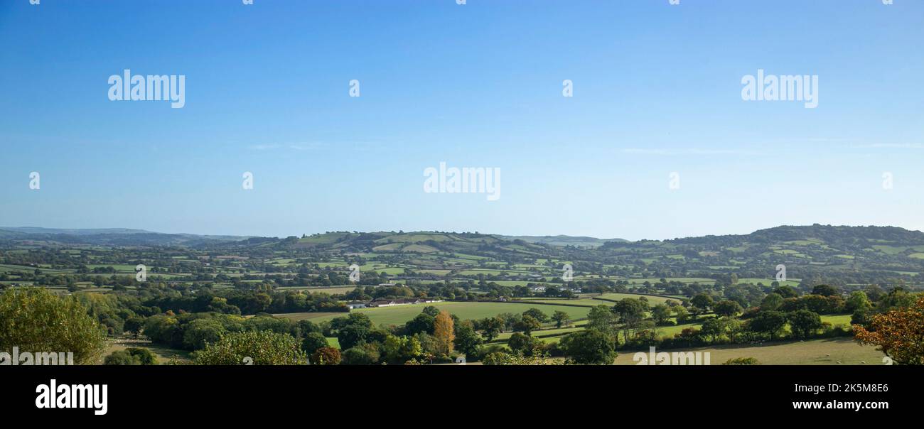 View of the Marshwood Vale, a stunningly beautiful valley in rural ...
