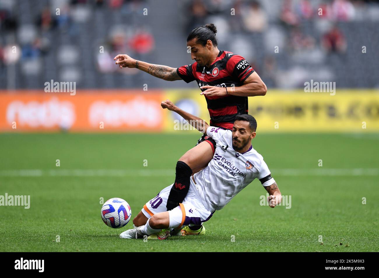 SYDNEY, AUSTRALIA - OCTOBER 09: Gabriel Isaac Cleur of Western Sydney ...