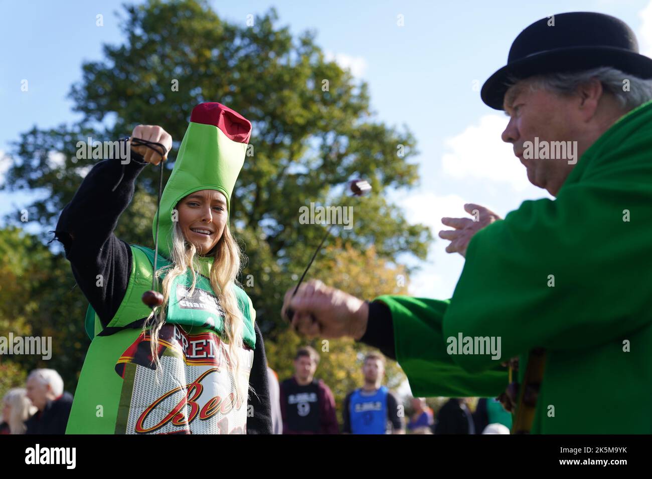 Competitors take part in the annual World Conker Championships at the ...