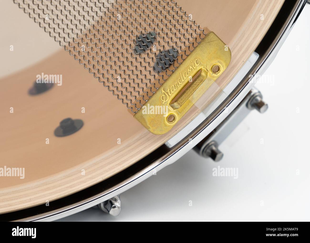 A closeup shot of a Tama Snare Drum Stock Photo - Alamy