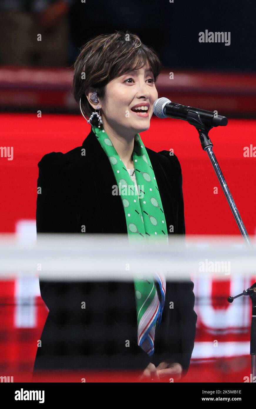Tokyo, Japan. 9th Oct, 2022. Japanese singer Yoko Oginome sings Japan's ...