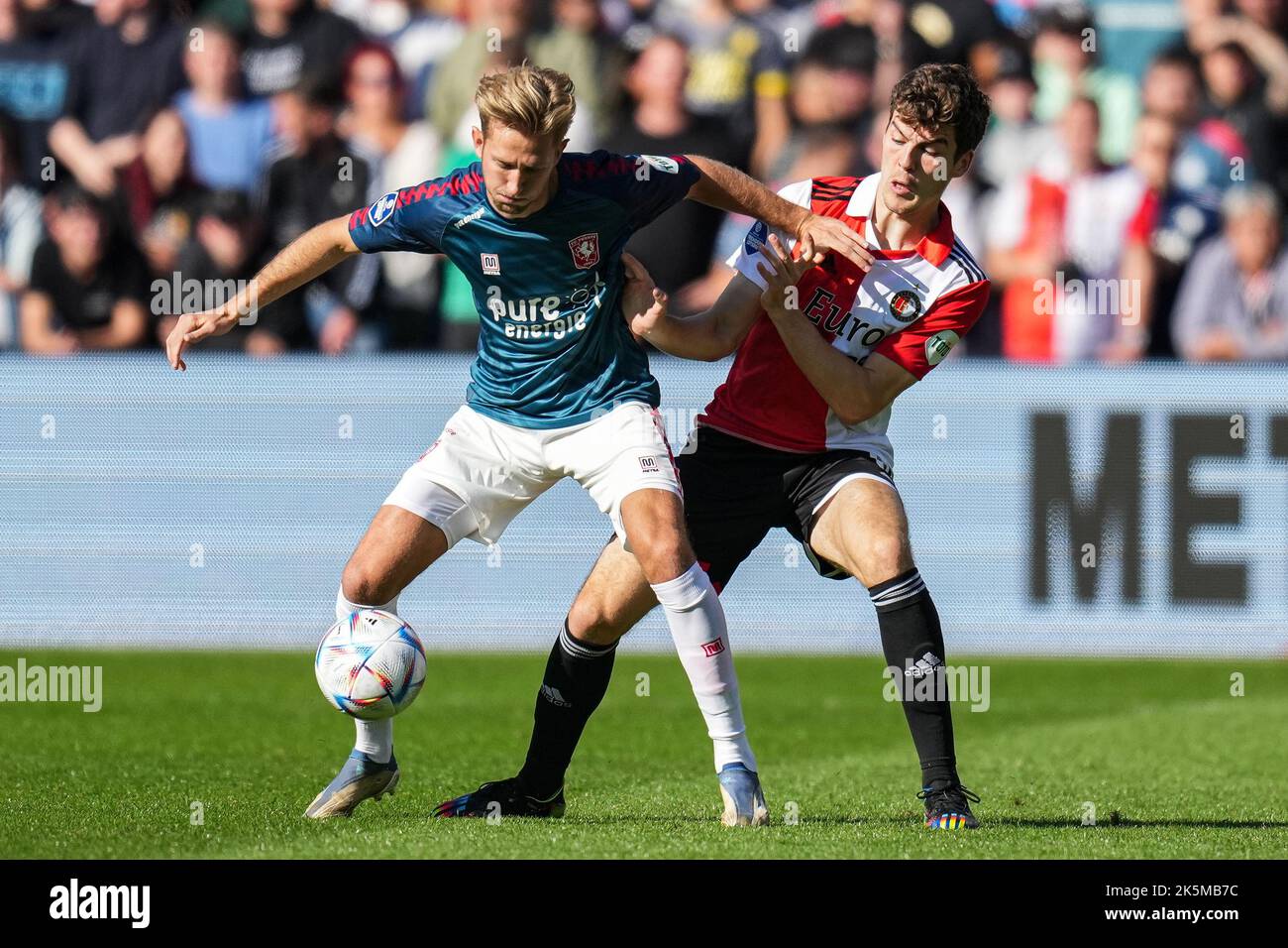 Rotterdam - Michel Vlap of FC Twente, Jacob Rasmussen of Feyenoord ...