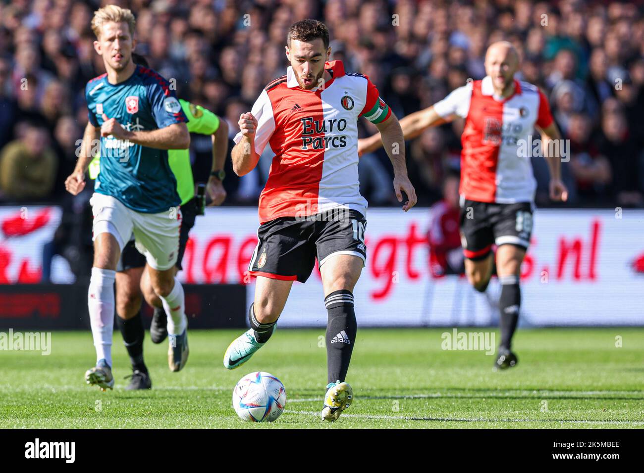 ROTTERDAM, NETHERLANDS - OCTOBER 9: Orkun Kokcu of Feyenoord during the Dutch Eredivisie match ...