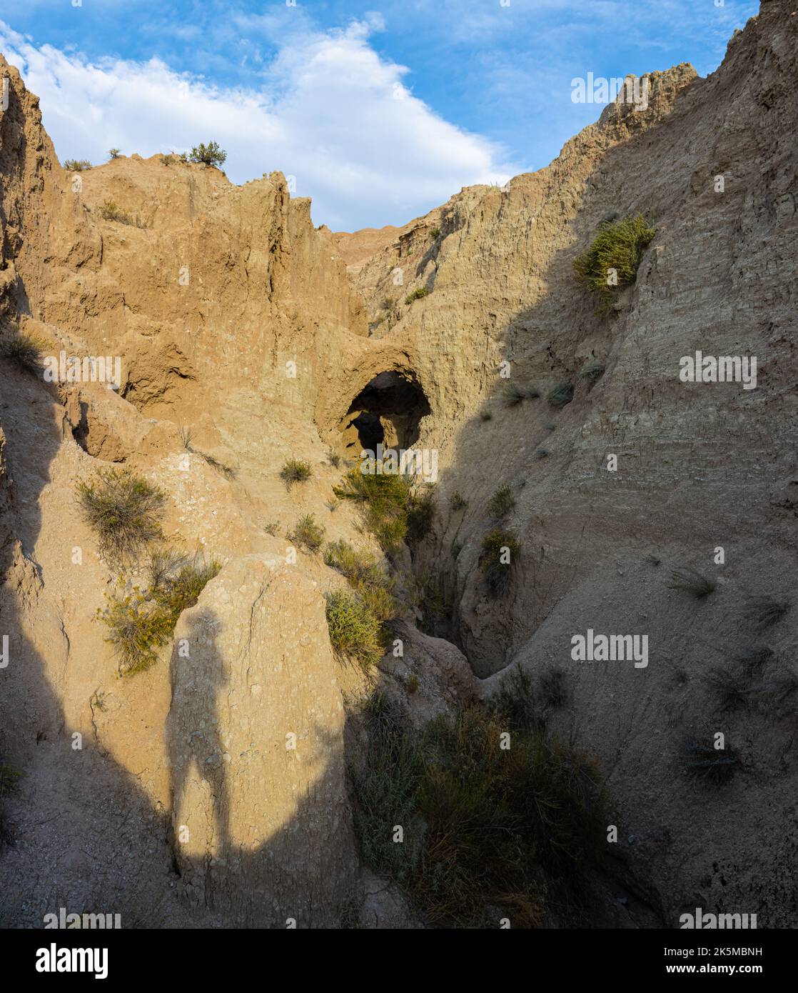Arches in The Eroded Walls of Norbeck Pass, Badlands National Park ...