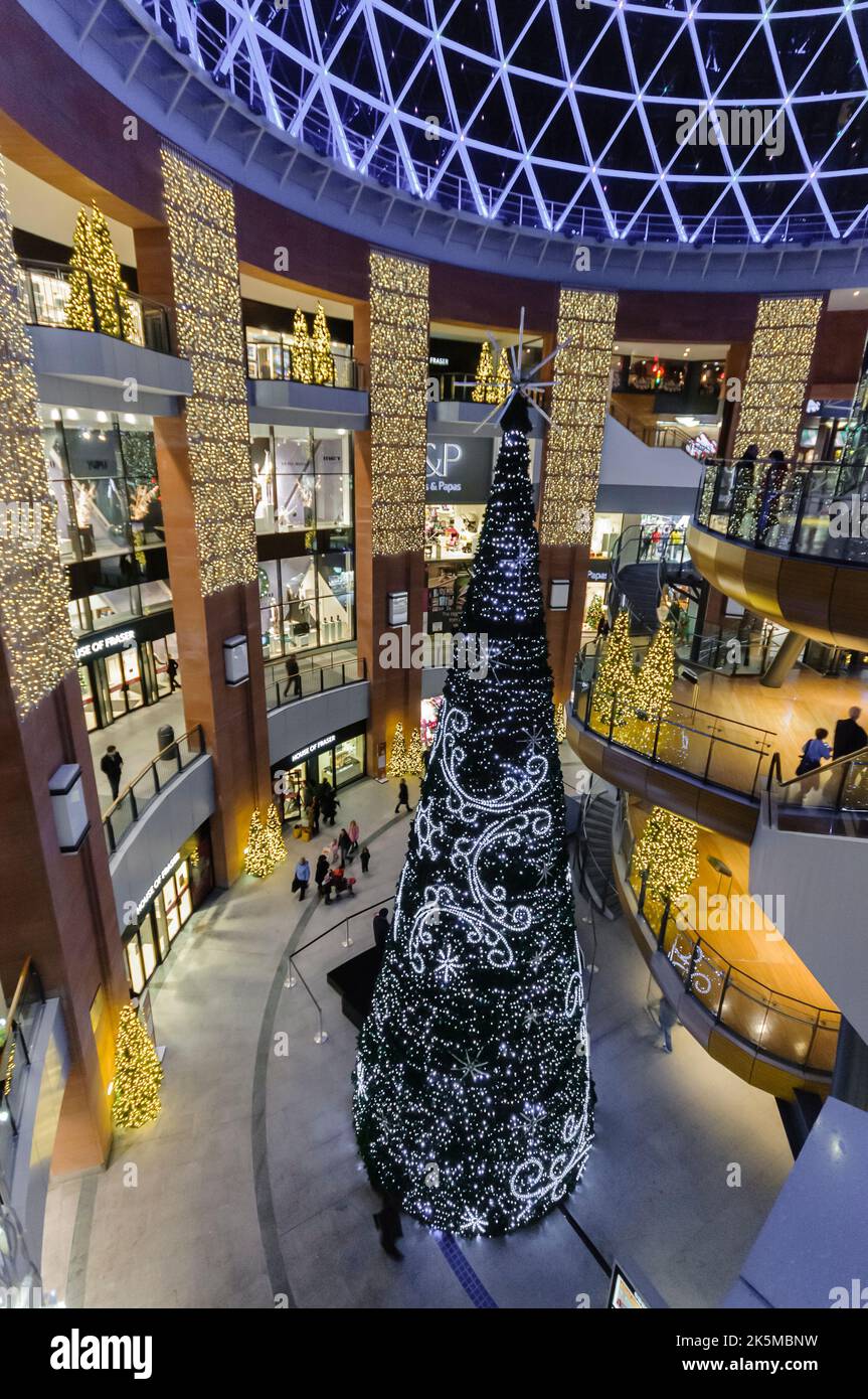 Victoria Square, Belfast, with Christmas decorations Stock Photo - Alamy