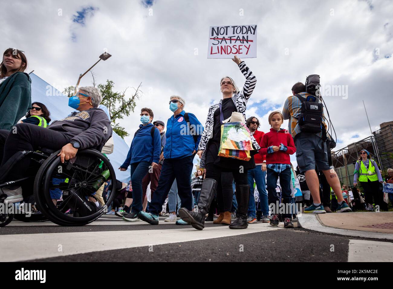 Lindsey graham abortion protest hi-res stock photography and images - Alamy