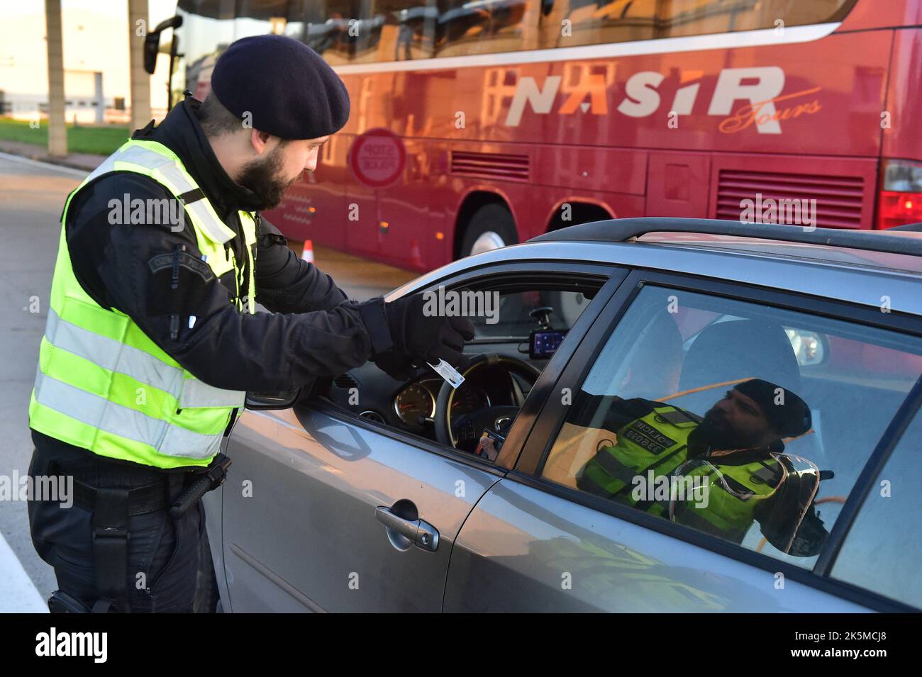 Slovakia police control hi-res stock photography and images - Alamy