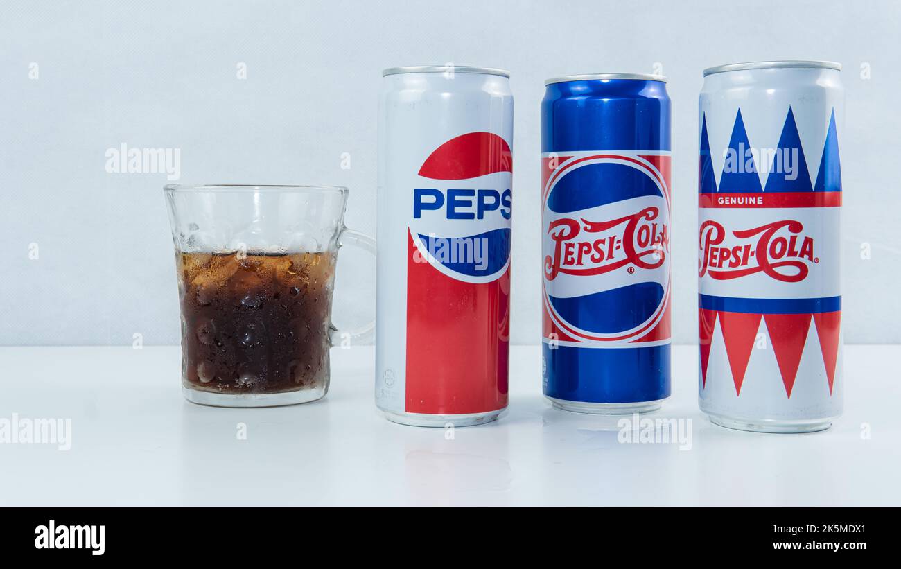 Kuala Lumpur, Malaysia, 9 OCT 2022 - Pepsi drink in cans, special ...