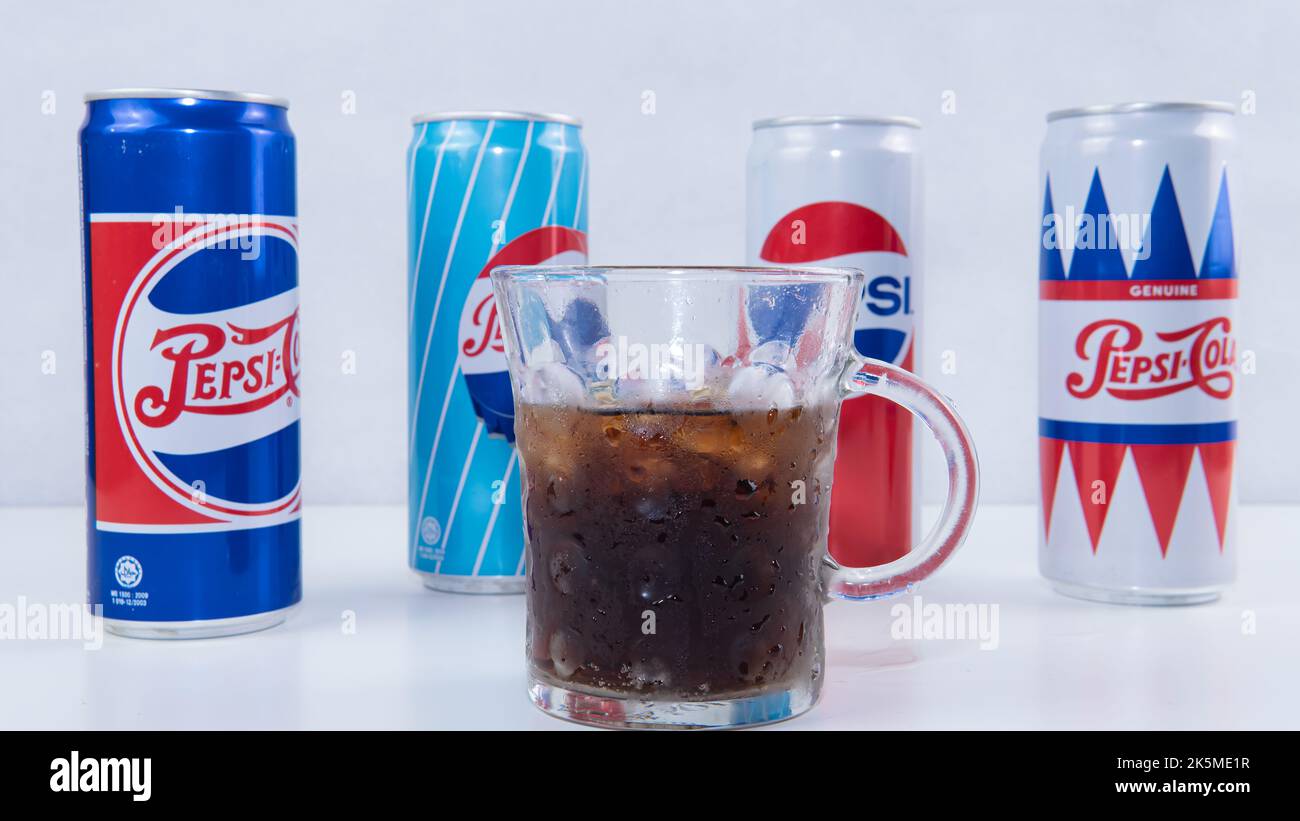 Kuala Lumpur, Malaysia, 9 OCT 2022 - Pepsi drink in cans, special ...