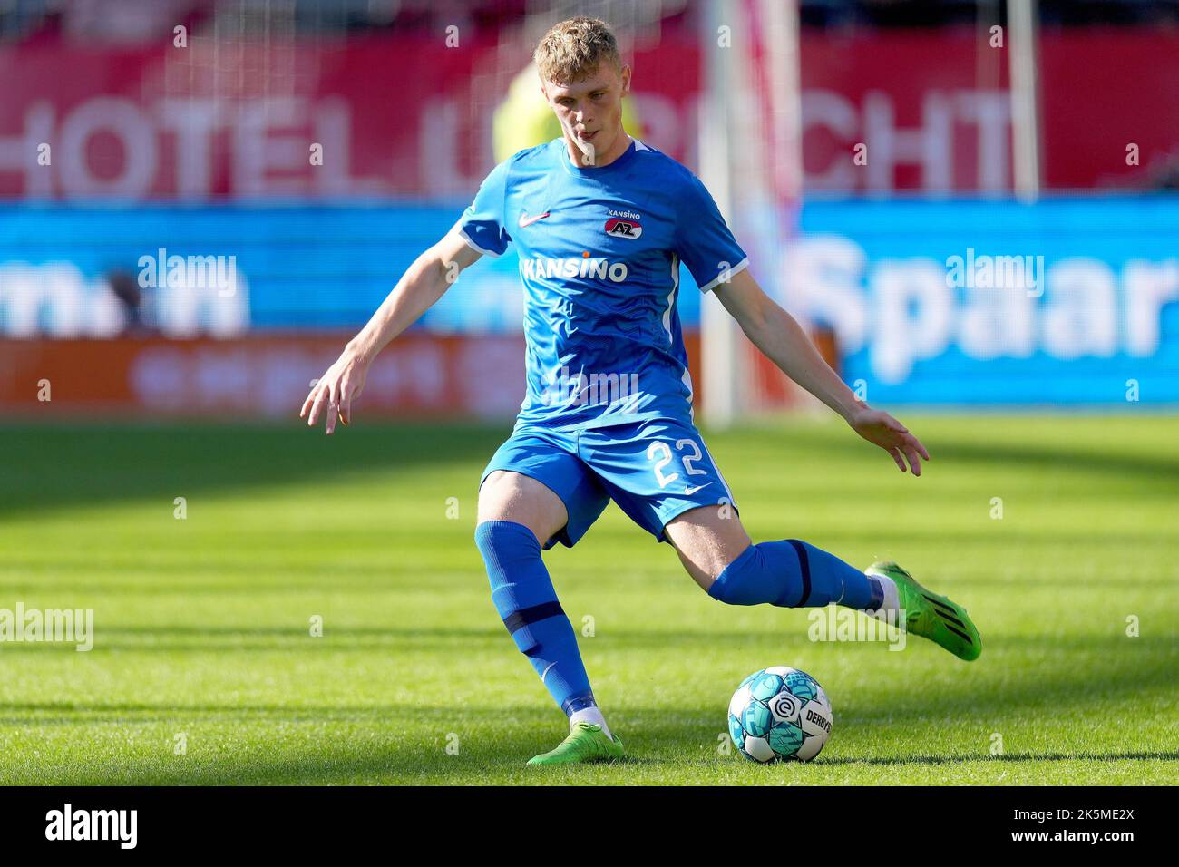 UTRECHT - Maxim Dekker of AZ during the Dutch Eredivisie match between ...