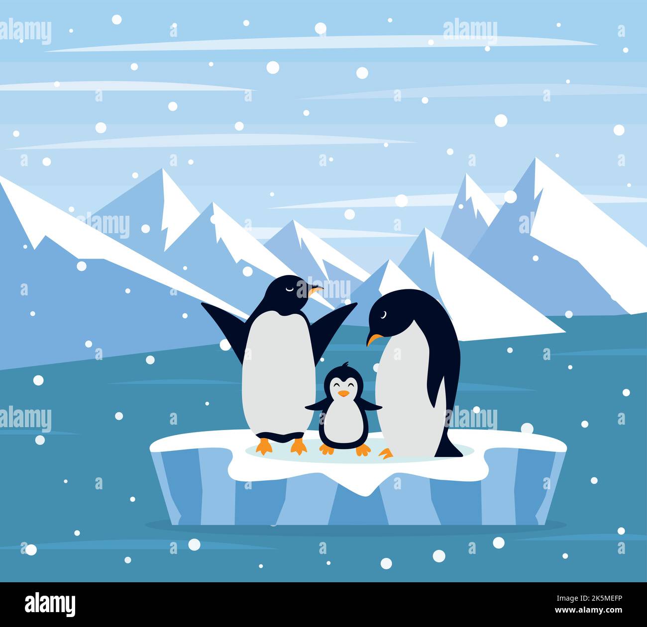 Polar bear arctic ocean ice panoramic Stock Vector Images - Alamy