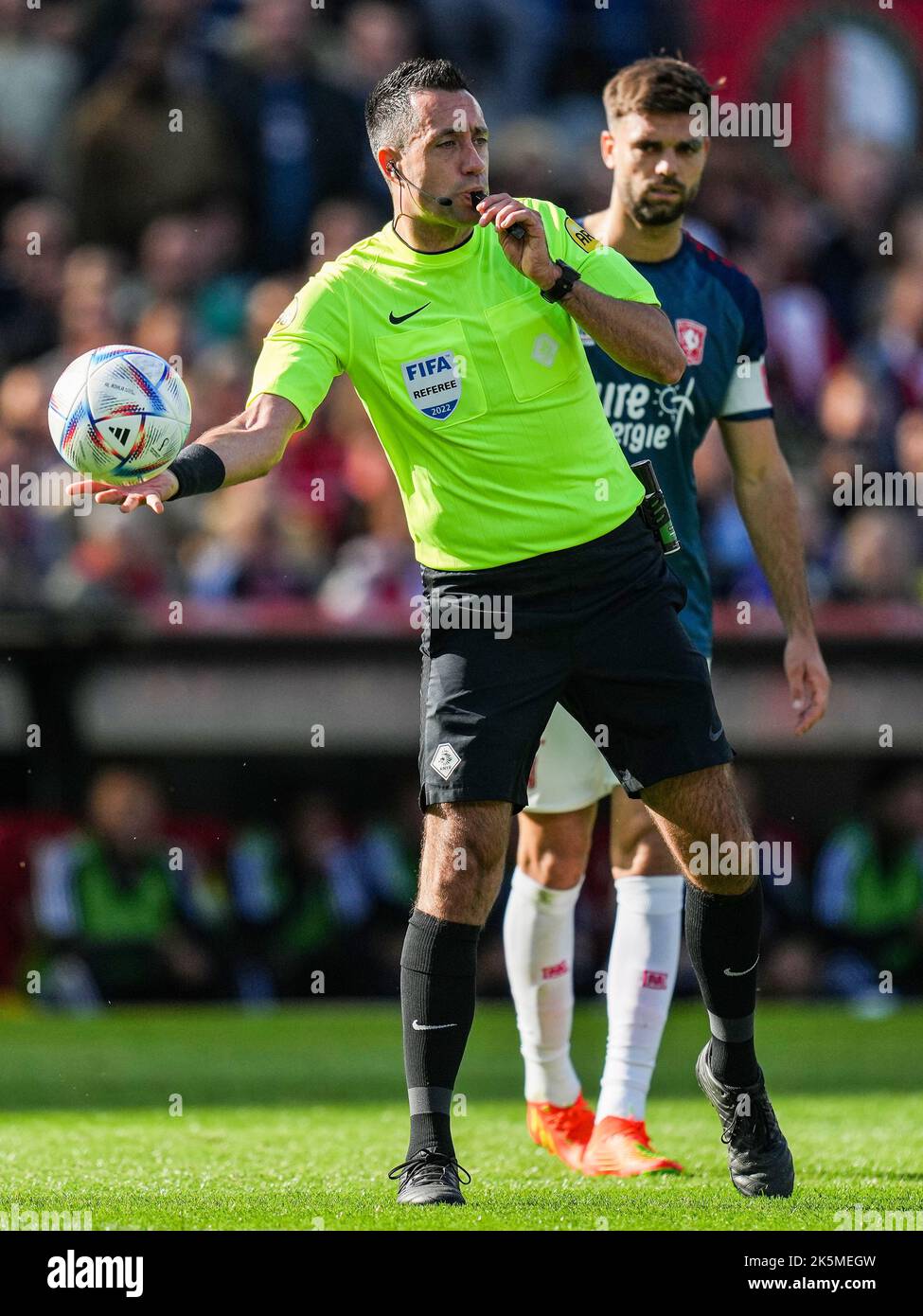 Rotterdam - Referee Dennis Higler during the match between Feyenoord v ...