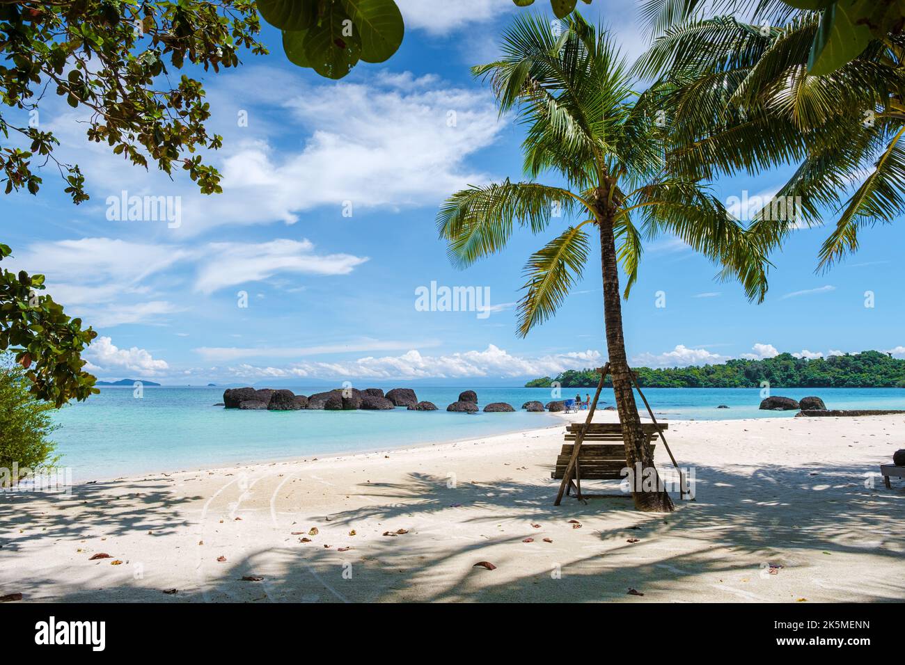 Koh Kham Trat Thailand, aerial view of the tropical island near Koh Mak ...